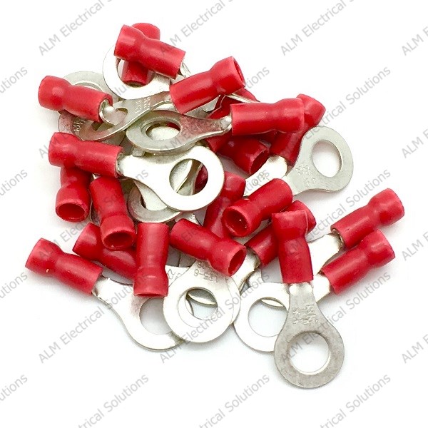 Pre Insulated Ring Terminals - 3.2mm - Red [ALM Part Reference - 632R ...